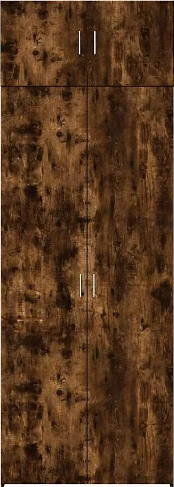 Úzká úložná kouřový dub 80x42,5x225 cm kompozitní dřevo 3281354