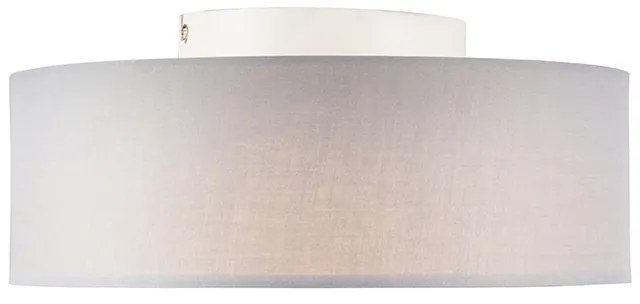 Stropní svítidlo šedé 30 cm včetně LED - Drum LED