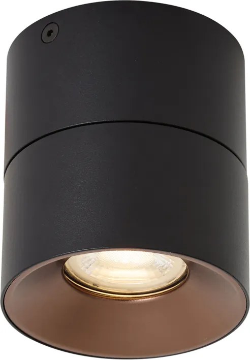Moderní přisazené bodové svítidlo černé GU10 50mm naklápěcí - Echo