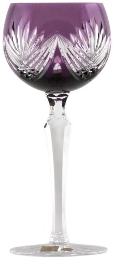 Sklenice na víno Janette, barva fialová, objem 190 ml