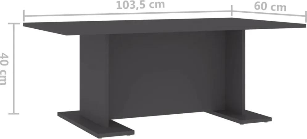 vidaXL Konferenční stolek 103,5 x 60 x 40 cm dřevotříska [806842] Barva: Bílá