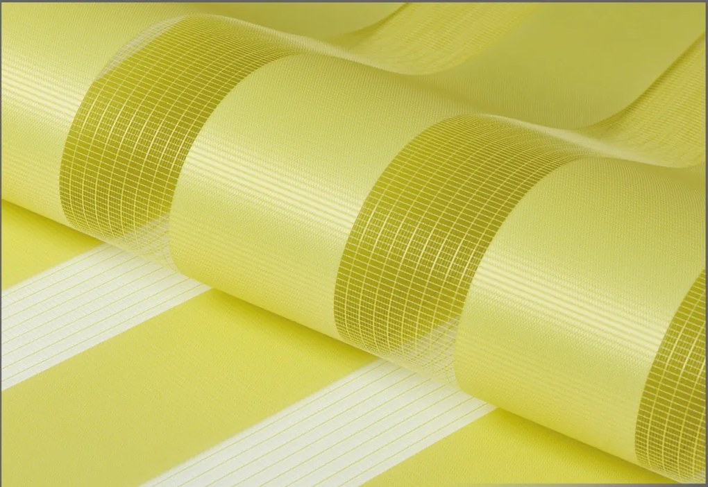 Dekodum Roleta den a noc v hnědé kazetě soft, barva látky Limetka Šířka (cm): 30, Výška (cm): Balkonová (do 200 cm), Strana mechanismu: Levá