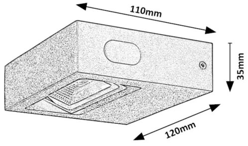 Rabalux 7052 - LED Venkovní nástěnné svítidlo GANGES LED/7W/230V IP65