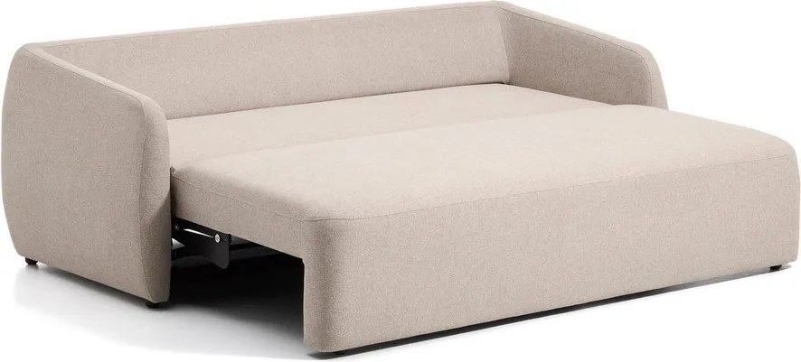 Béžová žinylková rozkládací pohovka 218 cm Laira – Kave Home