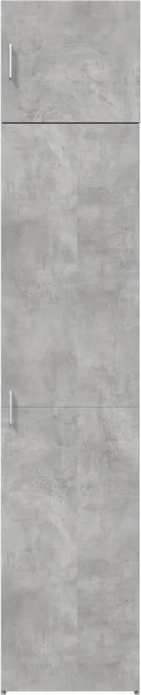 Úložná skříňka betonově šedá 45x42,5x225 cm kompozitní dřevo 3281290