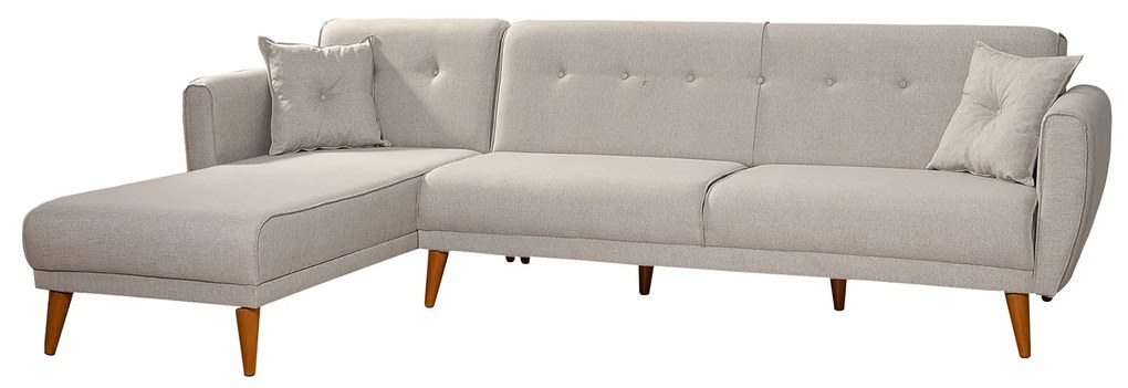 Atelier del Sofa Rohová sedací souprava Aria Corner - Cream, Krémová