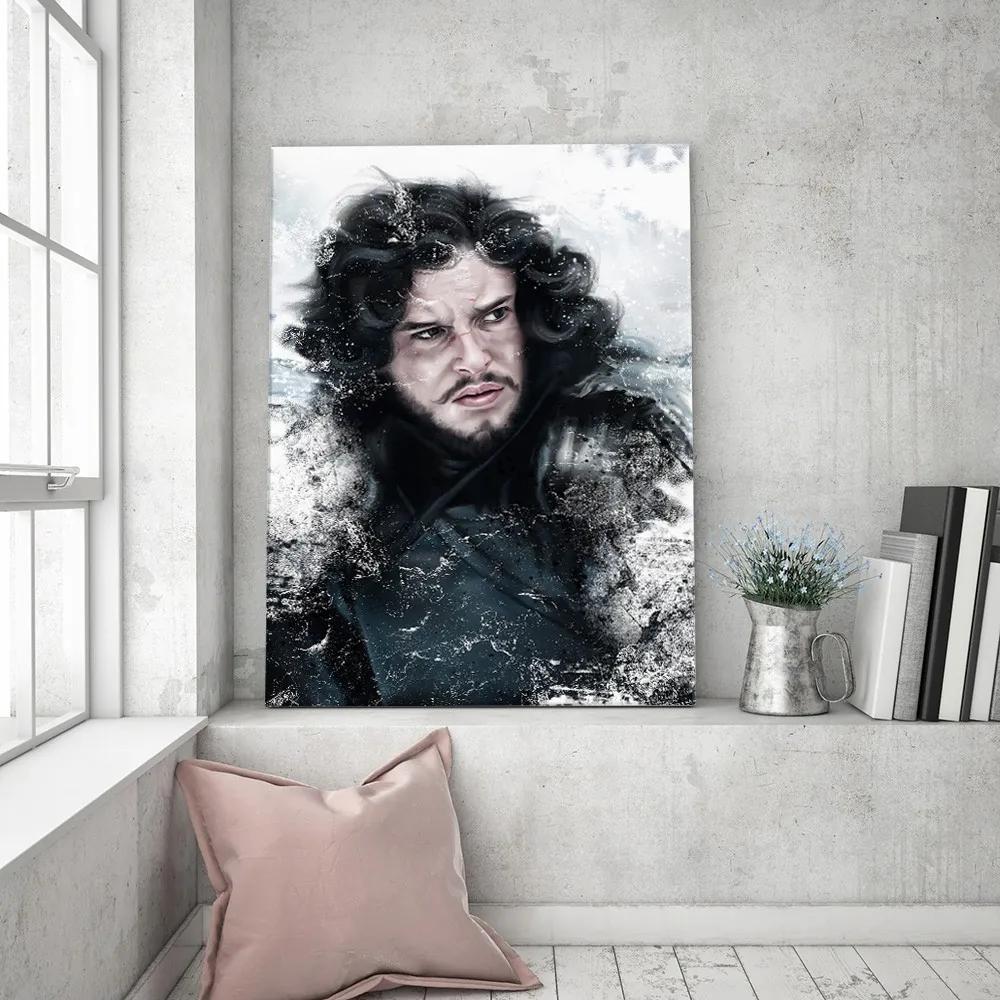 Gario Obraz na plátně Hra o trůny, portrét Jon Snow - Dmitry Belov Rozměry: 40 x 60 cm