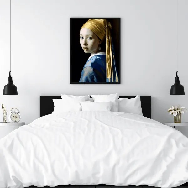 Dívka s perlou inspirace Jan Vermeer