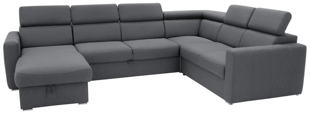 Casarredo - Komfort nábytek Rozkládací sedací souprava do U SELECT pravá, látky A1 | barva: N12 bílá,potah: gemma 90