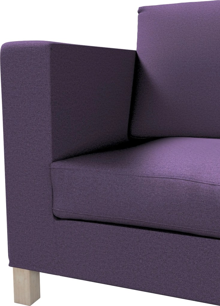 Potah na pohovku IKEA Karlanda 3-místná nerozkládací, krátký barva fialová látka pletený vzor