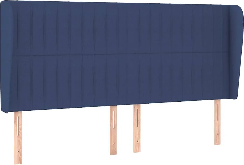 Box spring postel s matrací modrá 160x200 cm textil 3128139