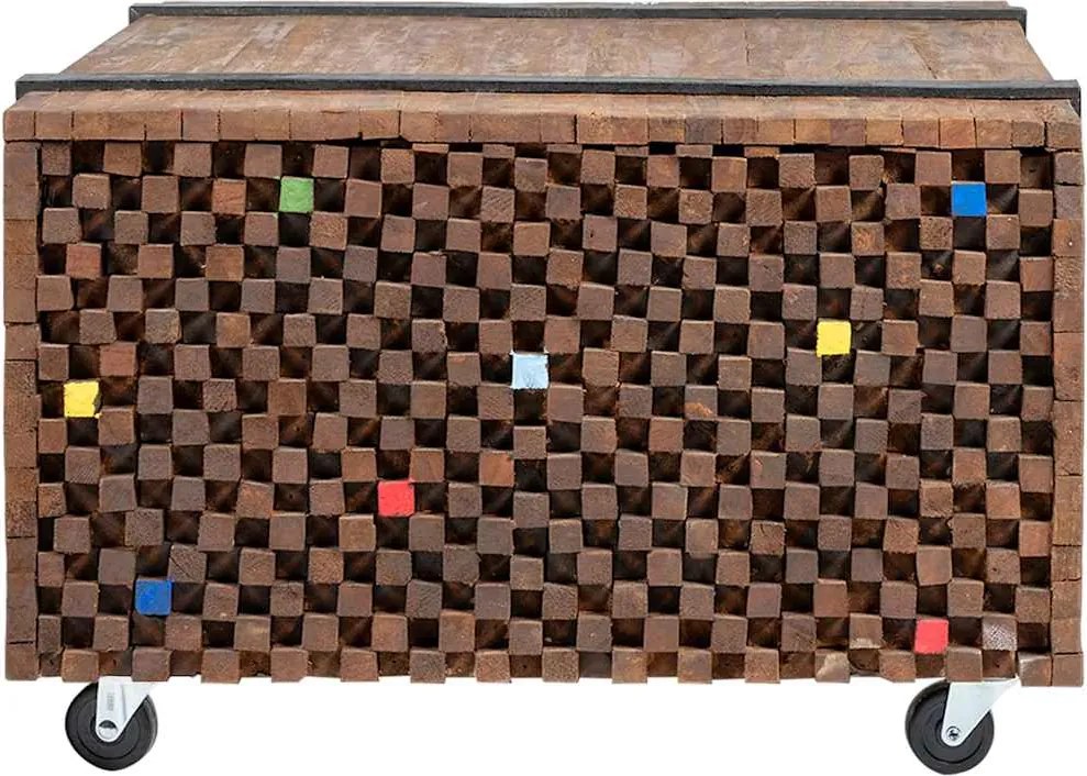Odkládací stolek, teak, 60x60x38 cm 244515