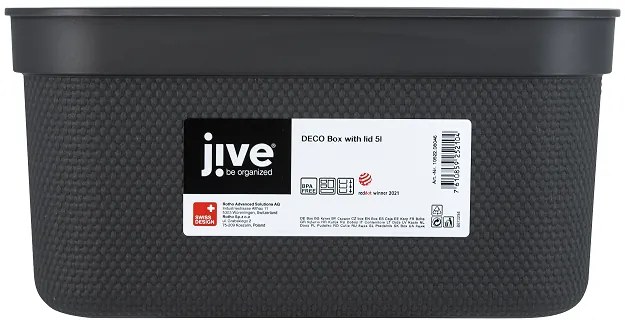 Rotho JIVE DECO úložný box 5L - antracit