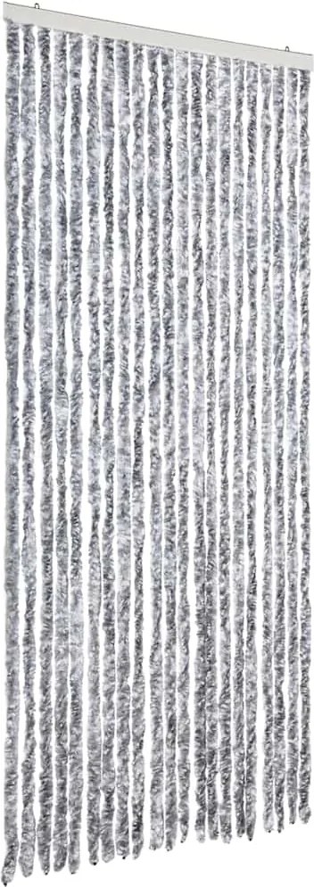 Závěs proti hmyzu bílošedý 90 x 200 cm Chenille 315133