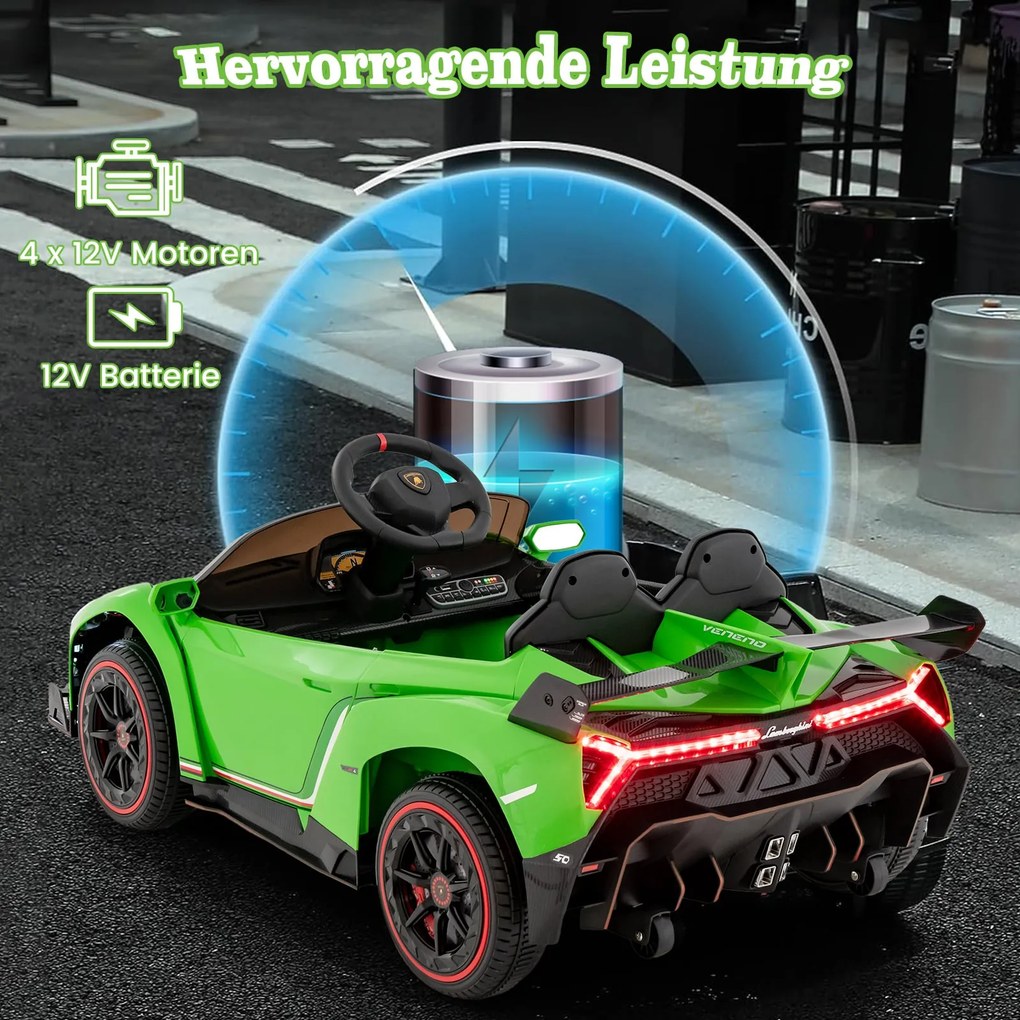 Costway Dětské elektrické auto Lamborghini s dálkovým ovládáním