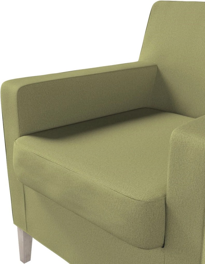 Potah na křeslo IKEA Karlstad barva zelená látka lesklé, sametová