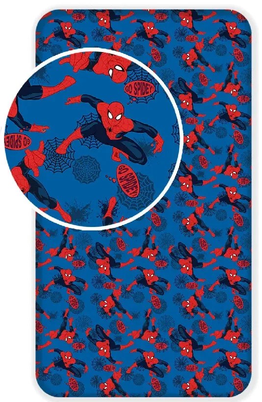 JERRY FABRICS Bavlněné prostěradlo - Spiderman 2017 - 90x200 - Jerry Fabrics