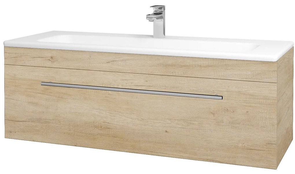 Dřevojas Koupelnová skříň ASTON SZZ 120 Varianta: N01 Bílá lesk / Úchytka T02 / N07 Stone