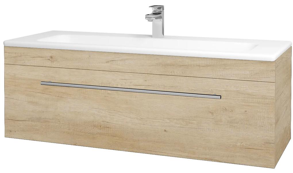 Dřevojas Koupelnová skříň ASTON SZZ 120 Varianta: N01 Bílá lesk / Úchytka T02 / N08 Cosmo