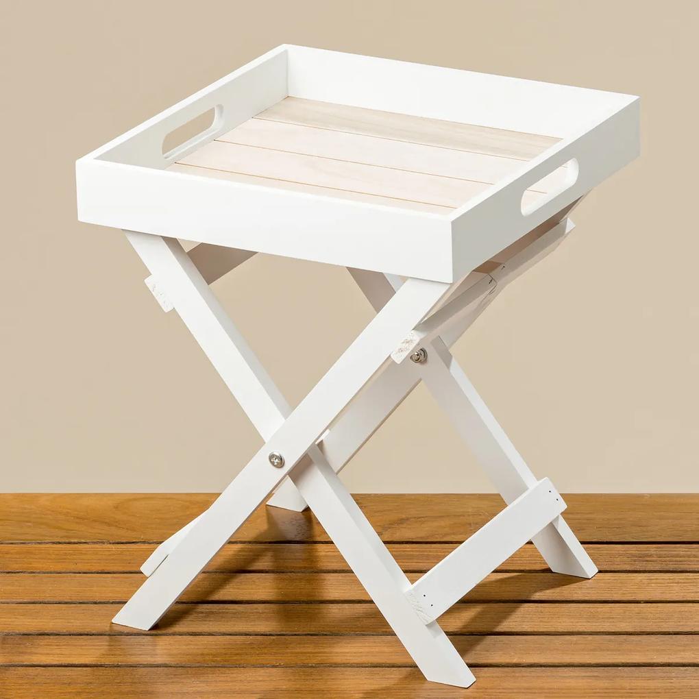Dekorační stolek bílý