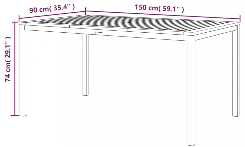 Zahradní jídelní set 3 ks MONIKA Dekorhome