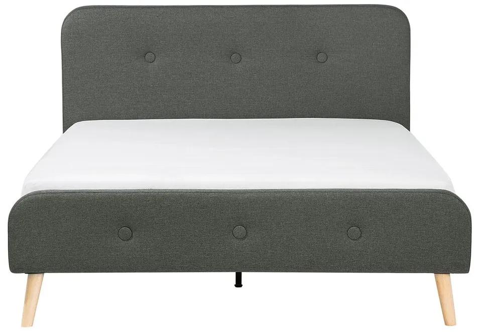 Manželská postel 140 cm ROME (s roštem) (tmavě šedá). 1007460