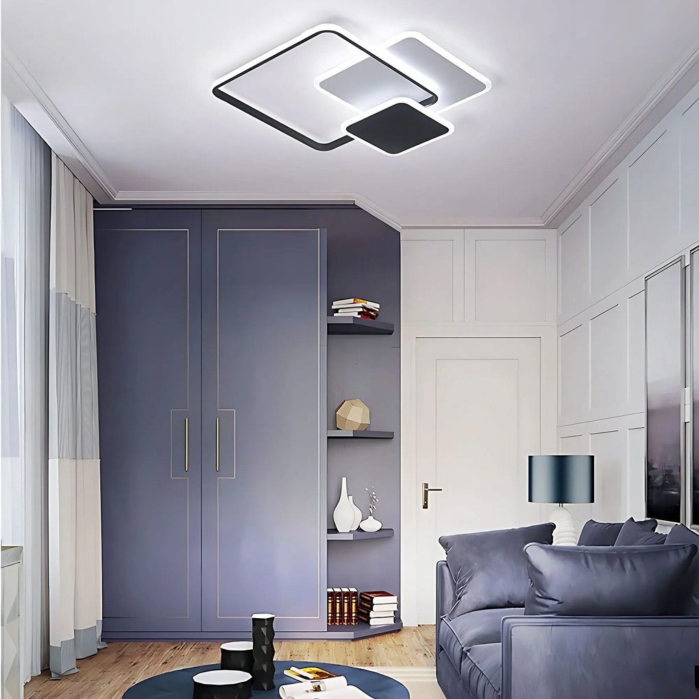 Toolight Stropní LED osvětlení Modern D49 LHJ079-C černá/bílá