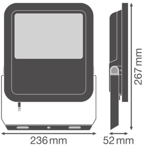 LED reflektor LEDVANCE FLOODLIGHT černý 69W/53W 10000lm/8000lm 6500K studená bílá IP66