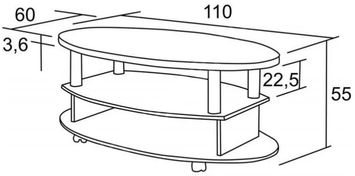 BRADOP Konferenční stůl Hugo K166