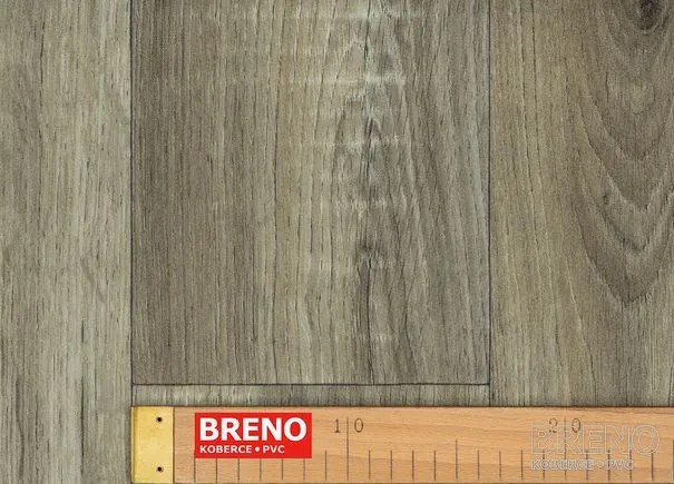 Breno PVC QUATROTEX Sorbonne 584 - tmavé dřevo, šíře 200 cm
