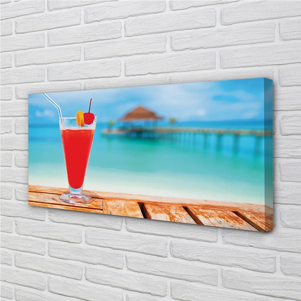 Obrazy na plátně Koktejl u moře 120x60 cm
