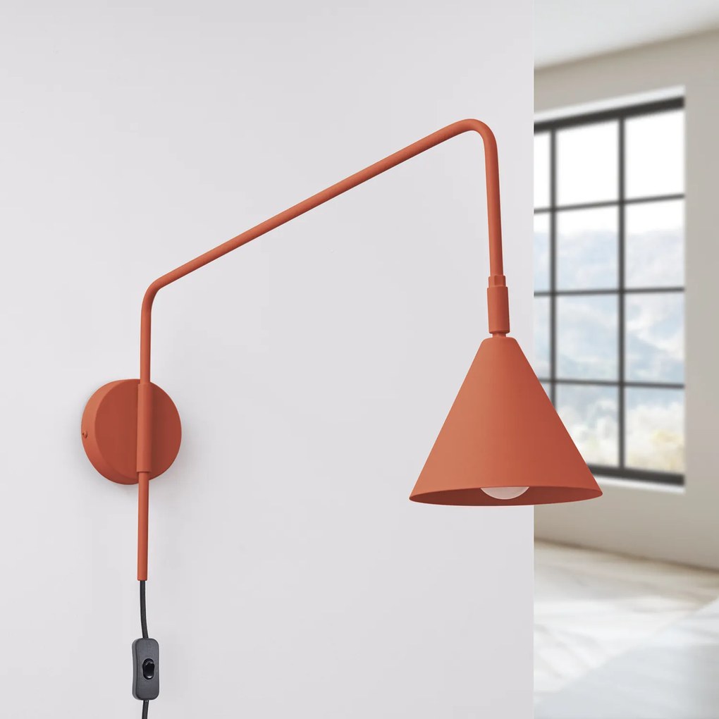 Sollux Lighting Nástěnné svítidlo NOX okrově červené