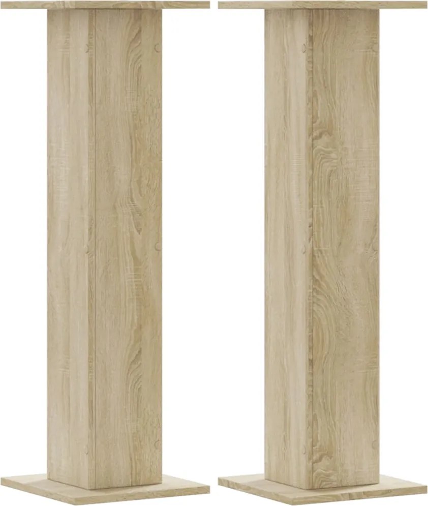 Stojany na rostliny 2 ks dub sonoma 30 x 30 x 95 cm kompozit 3307875