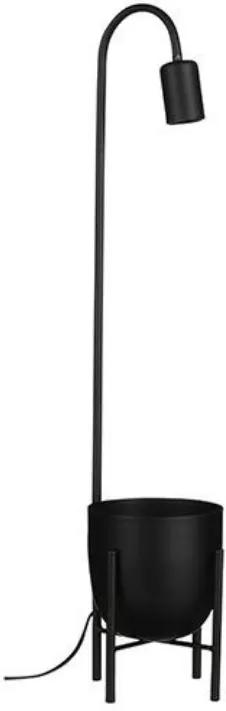 Mica Decorations Kovový obal s lampou 16 cm, černá