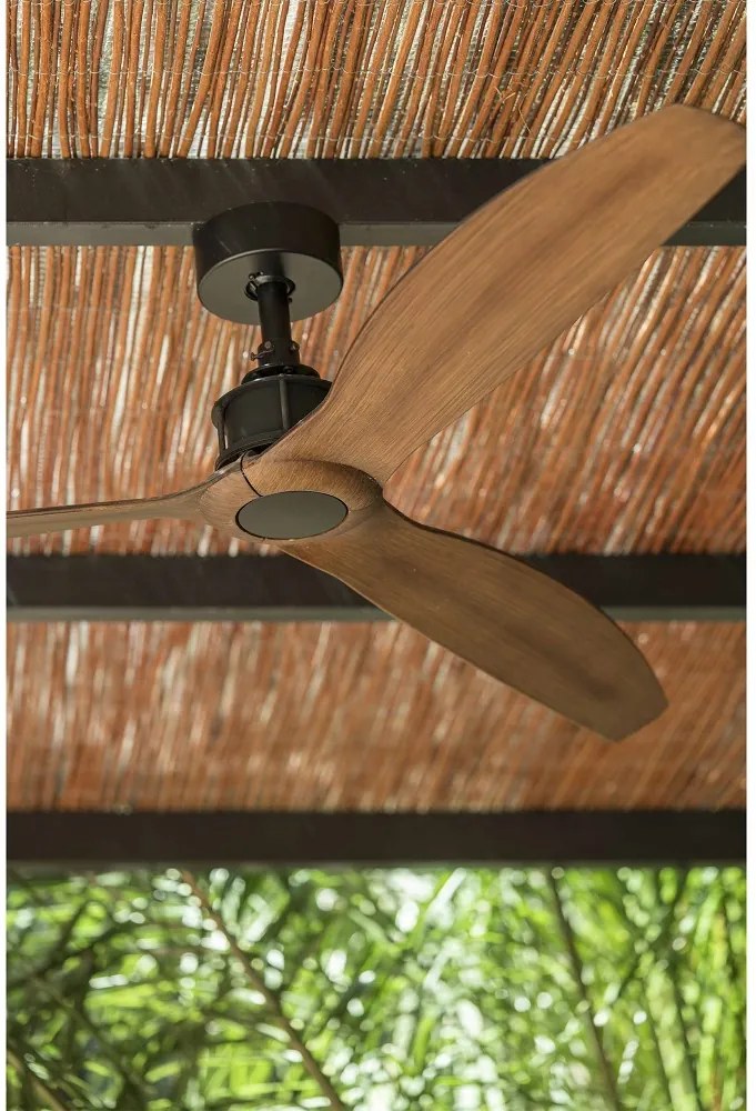 FARO JUST FAN 33395 50,4“ černá/tmavé dřevo Reverzní stropní ventilátor