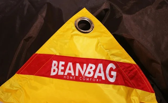 Beanbag Sedací vak 189x140 duo brown - yellow