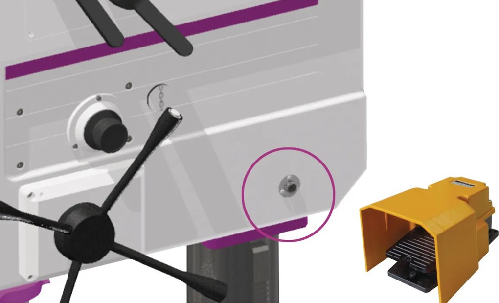 OPTIMUM Sloupová převodová vrtačka OPTIMUM® OPTIdrill DH 45 V
