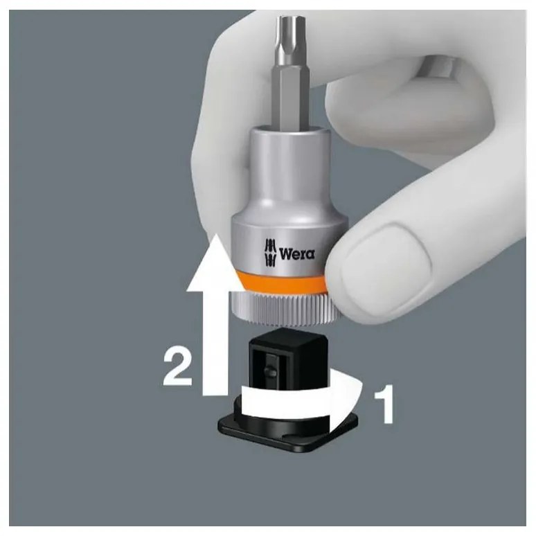 Wera 004202 Zástrčné hlavice Zyklop 1/2" Torx 8767 C TORX HF 1 s přidržovací funkcí (Sada 9 dílů)