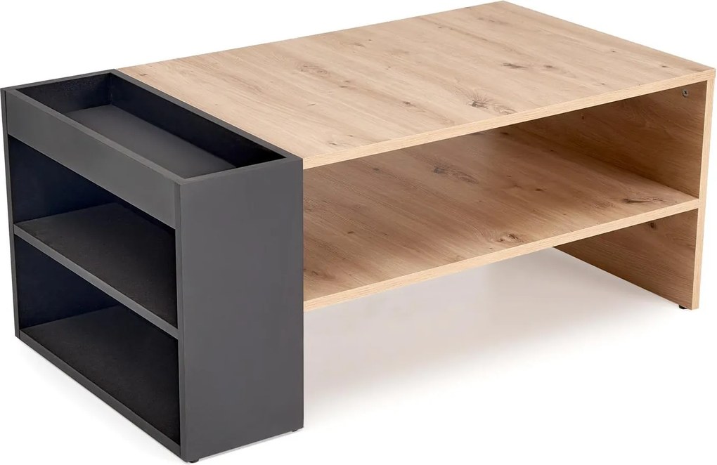 Konferenční stolek MURCIA 100 cm dub artisan/černý