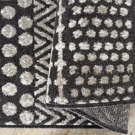 Designový koberec v šedé barvě s jemnými vzory Šířka: 160 cm | Délka: 220 cm