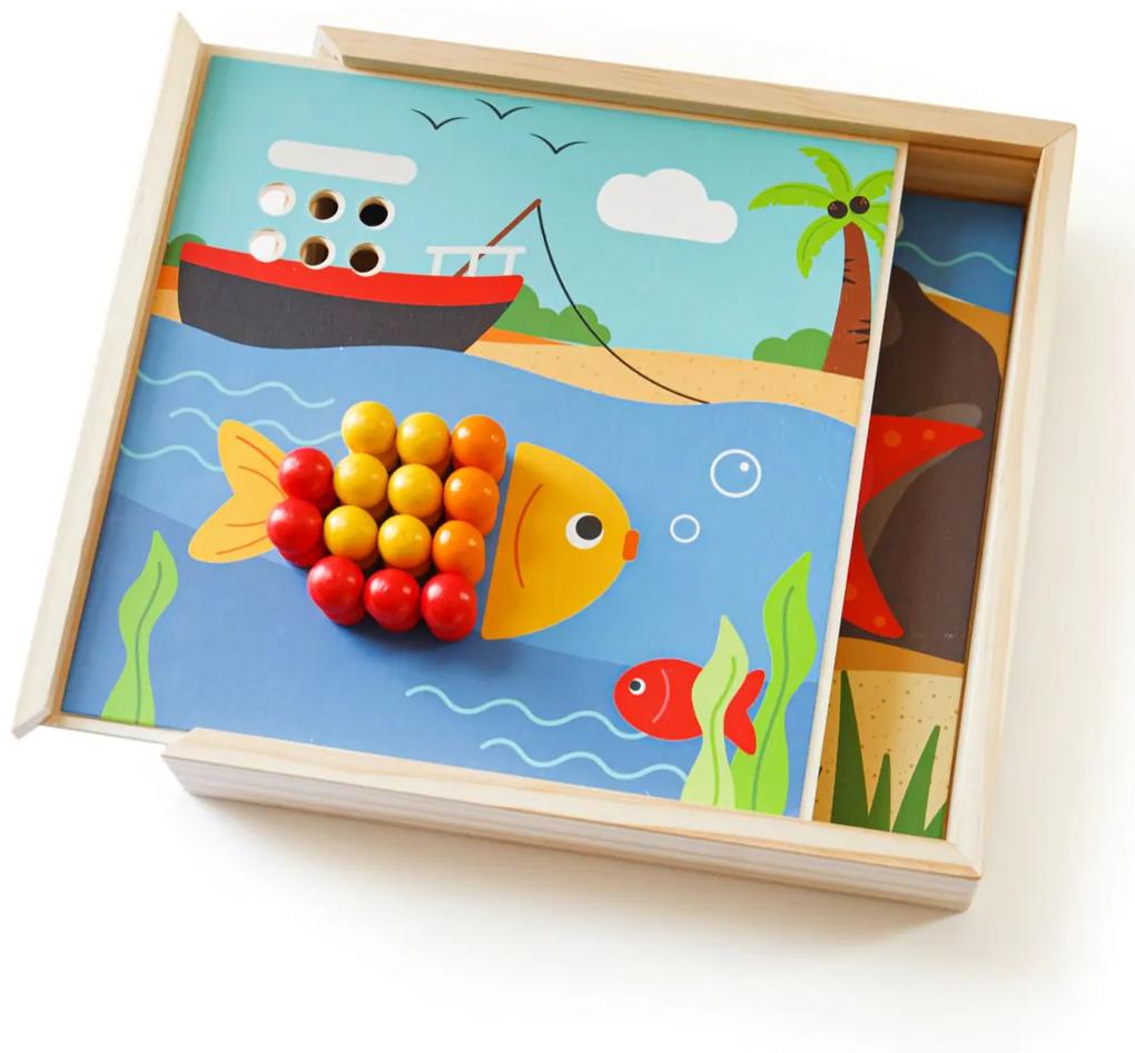 Bigjigs Toys Dřevěná mozaika - Pláž