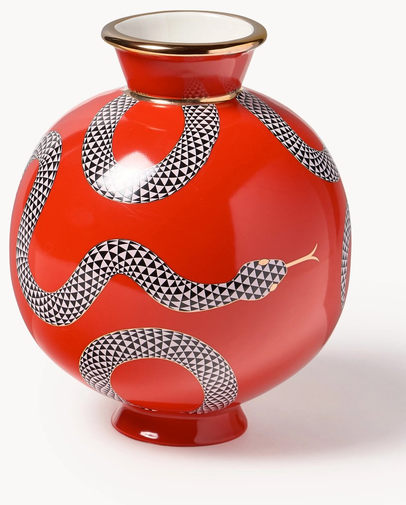 Porcelánová váza se zlatými akcenty Eden