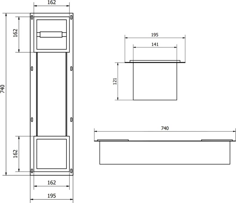 Mexen X-Wall-BP, držák na toaletní papír se zabudovaným zásobníkem, zlatá lesklá, 1954