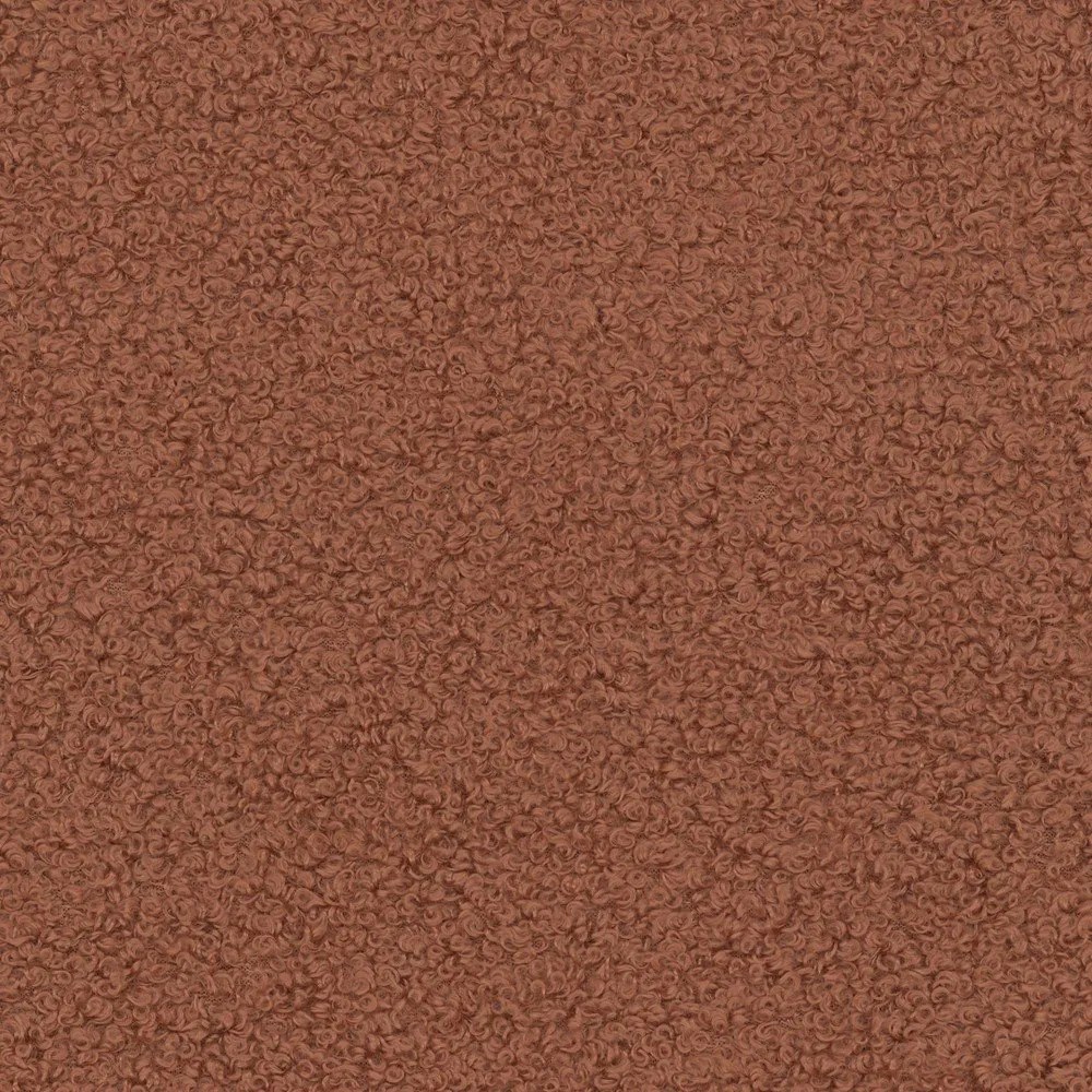 Pohovka z textilie bouclé v terakotové barvě 200 cm Jenny – Micadoni