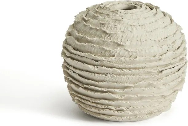 Krémová keramická ručně vyrobená váza (výška 15,5 cm) Evania – Kave Home