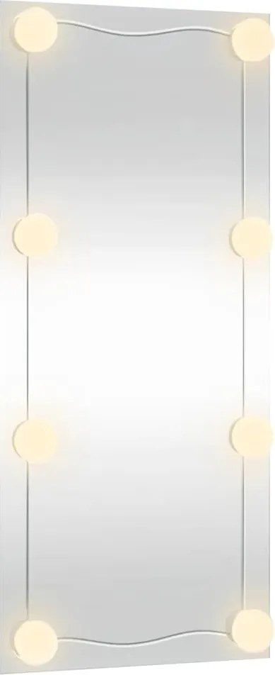 Nástěnné zrcadlo s LED osvětlením 50 x 100 cm sklo obdélníkové 3189157
