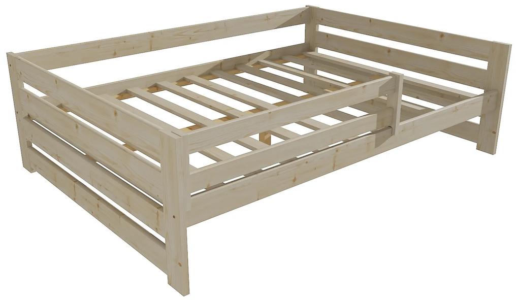 Vomaks Dětská postel DP 025 XL se zábranou Rozměr: 140 x 200 cm, Barva: barva šedá