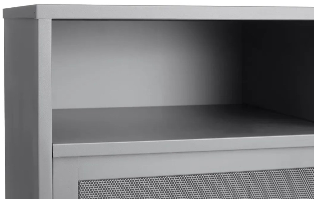 Designová skříňka Taiyanna 140 cm šedá