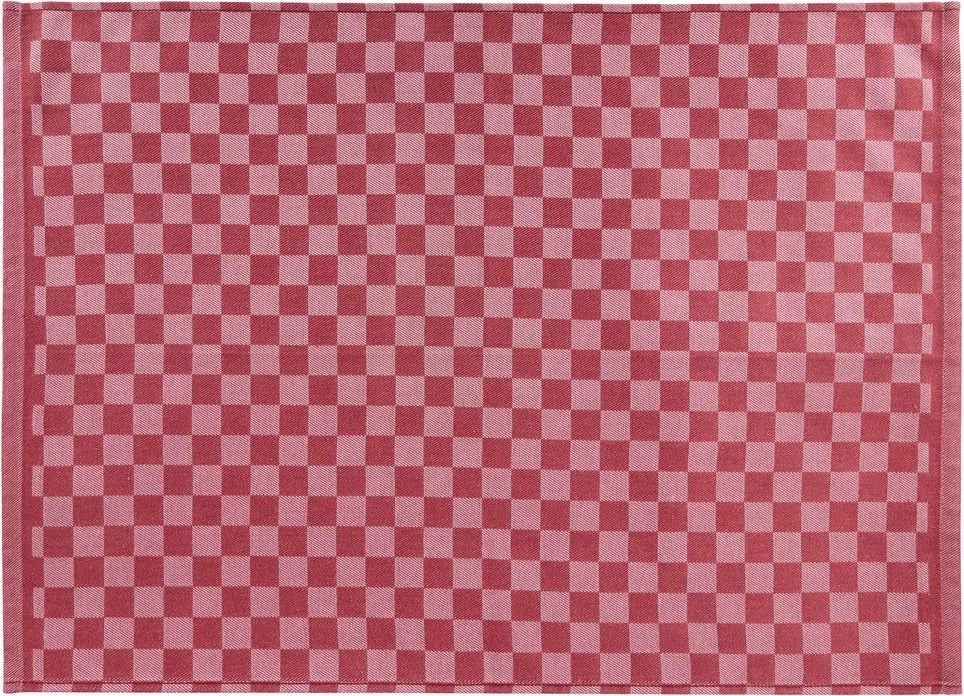 CHECKER STYLE Utěrka - červená