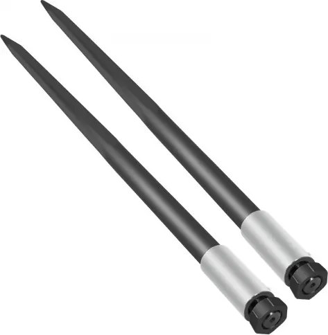 Hay Spears Bale Spikes 2 Černá Hay Bale Spears 124,5 cm Kapacita 1814,4 kg 4,4 cm Dia